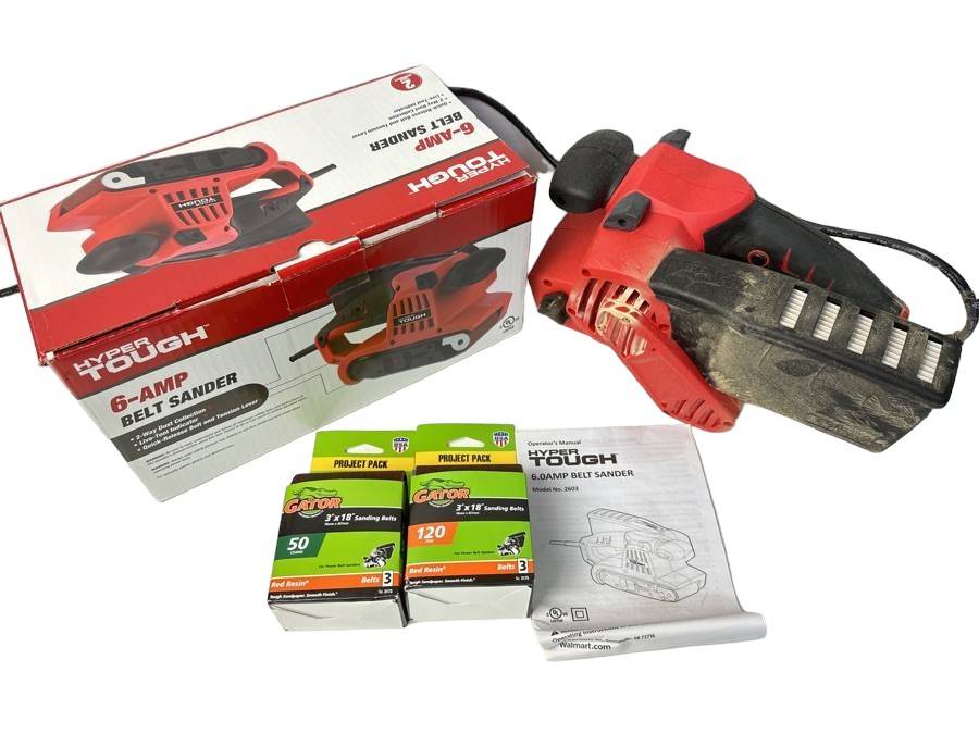 Hyper tough 6 amp belt sander store